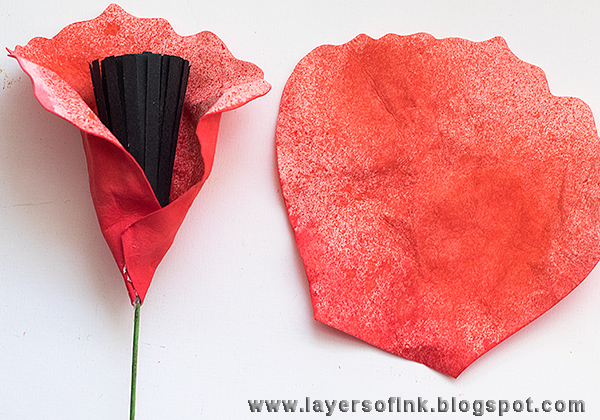 Layers of ink: Leather Paper Poppy and Gift Bag Tutorial