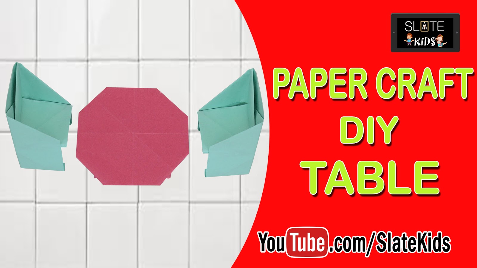 Making Of DIY Colorful Paper Craft Table | Origami DIY Table Craft ...