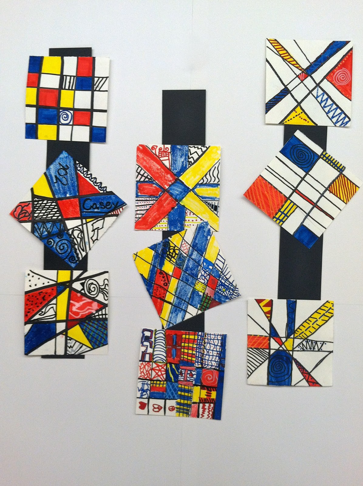 Olive ART! Do You???: Piet Mondrian with 2nd Grade