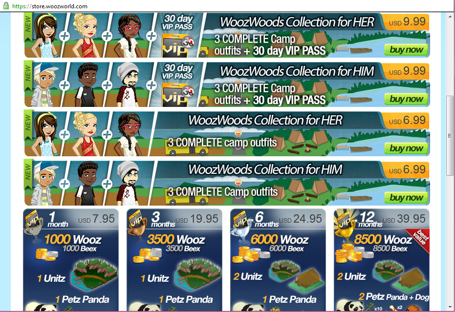 Woozworld Fever: Woozworld Store