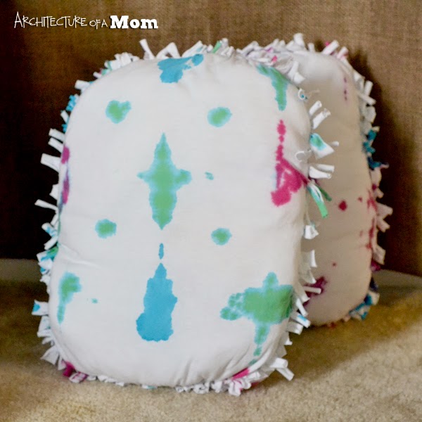 Architecture Of A Mom Tie Dye No Sew T Shirt Pillows
