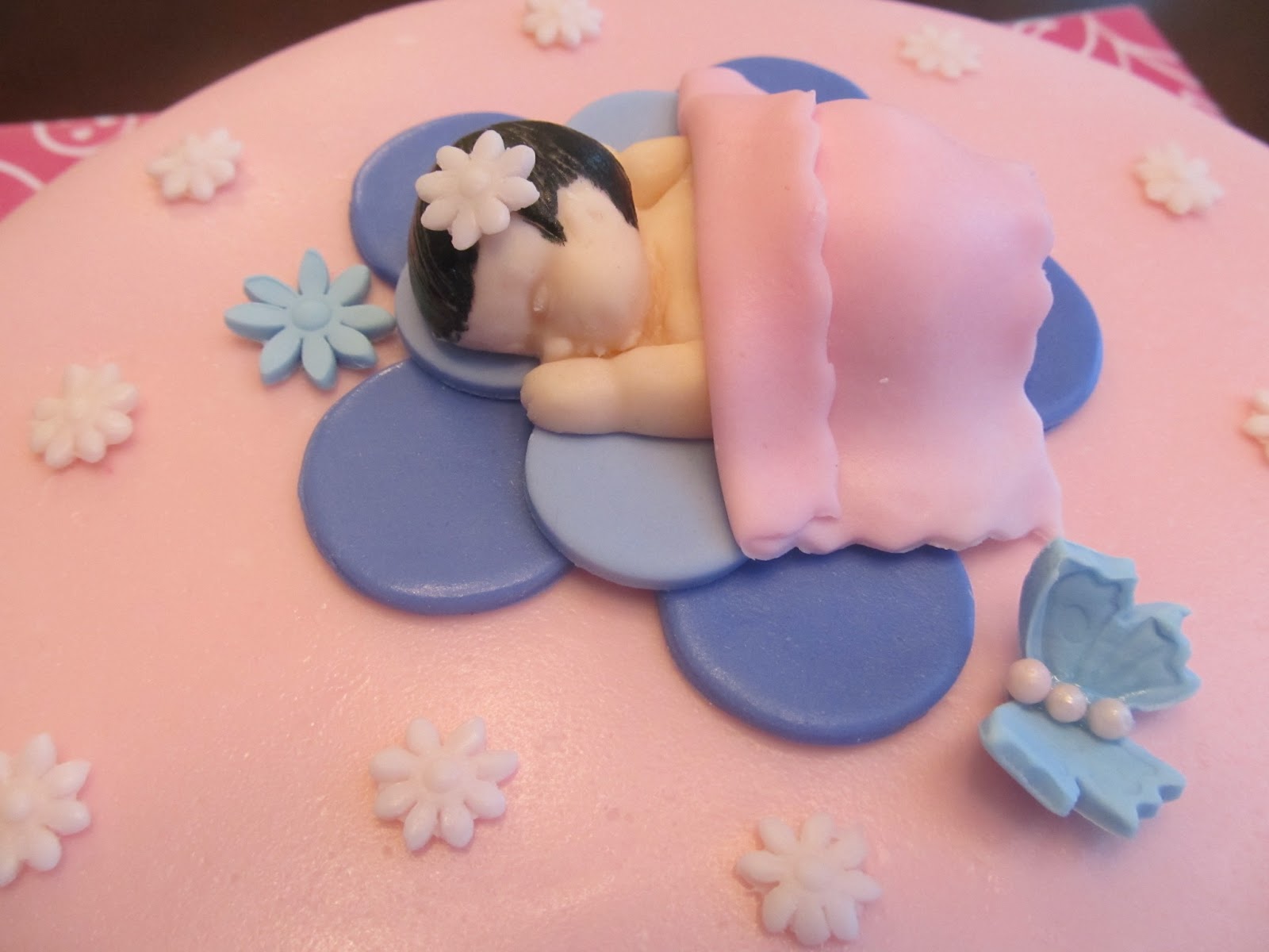 JessiCakes Project: Sleeping Baby Girl Cake - 041412
