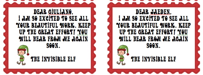 The Invisible Elf - Today in Second Grade