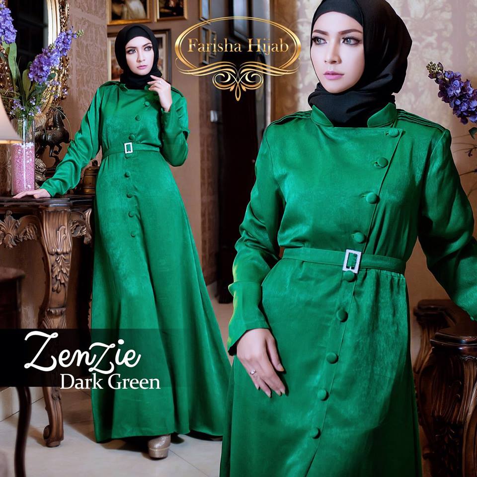 jual busana muslim: Zenzie Dress by Farishahijab