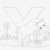 Kids Page: Y is for Yak - Animal Alphabet Letters Worksheet