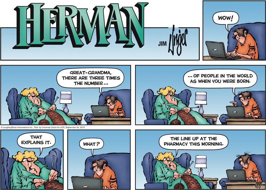 Sunday Comics Debt: Herman Comparison