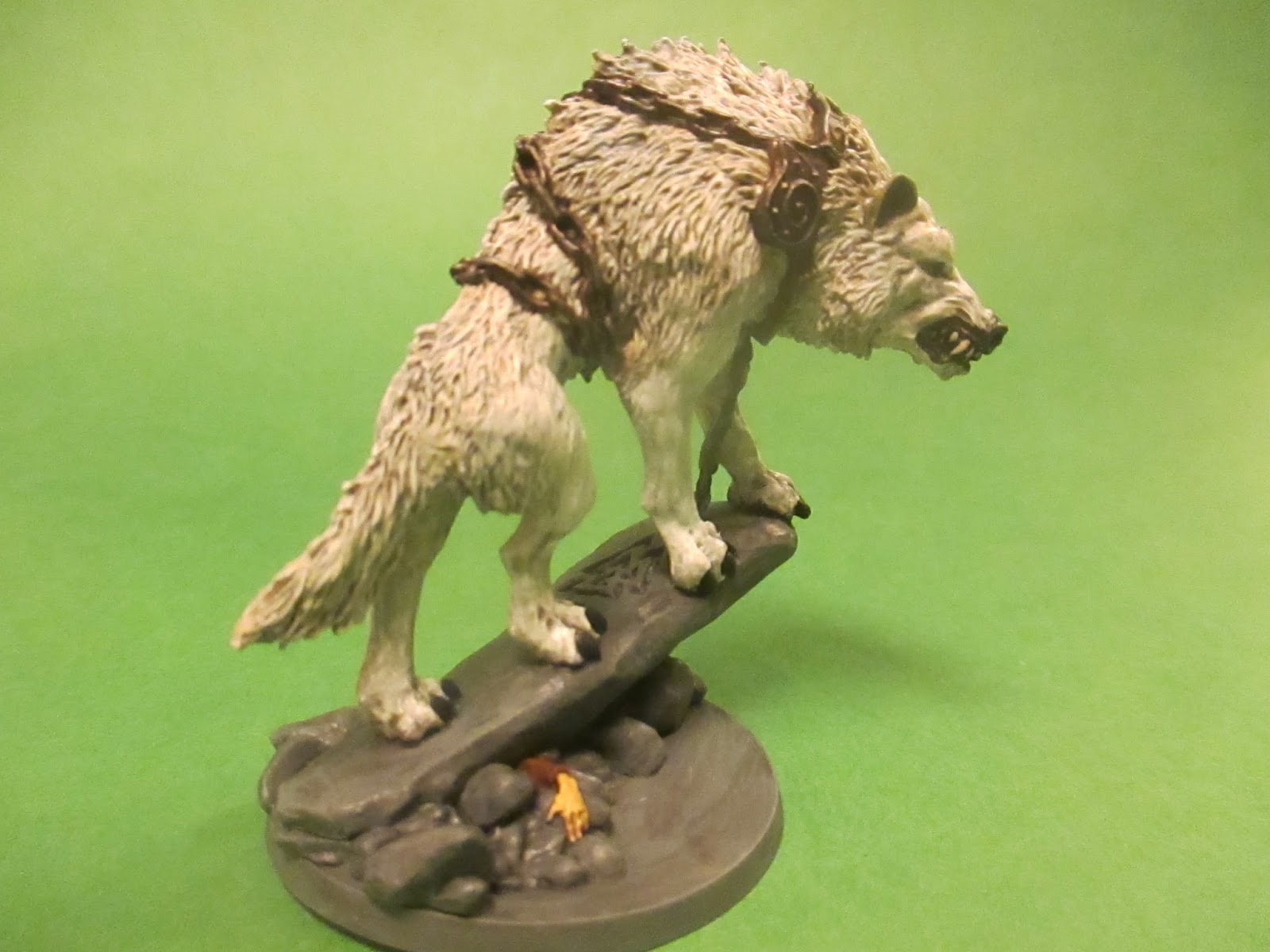 The Miniatures Man: Blood Rage: Fenrir and two Reaper Bones wolves