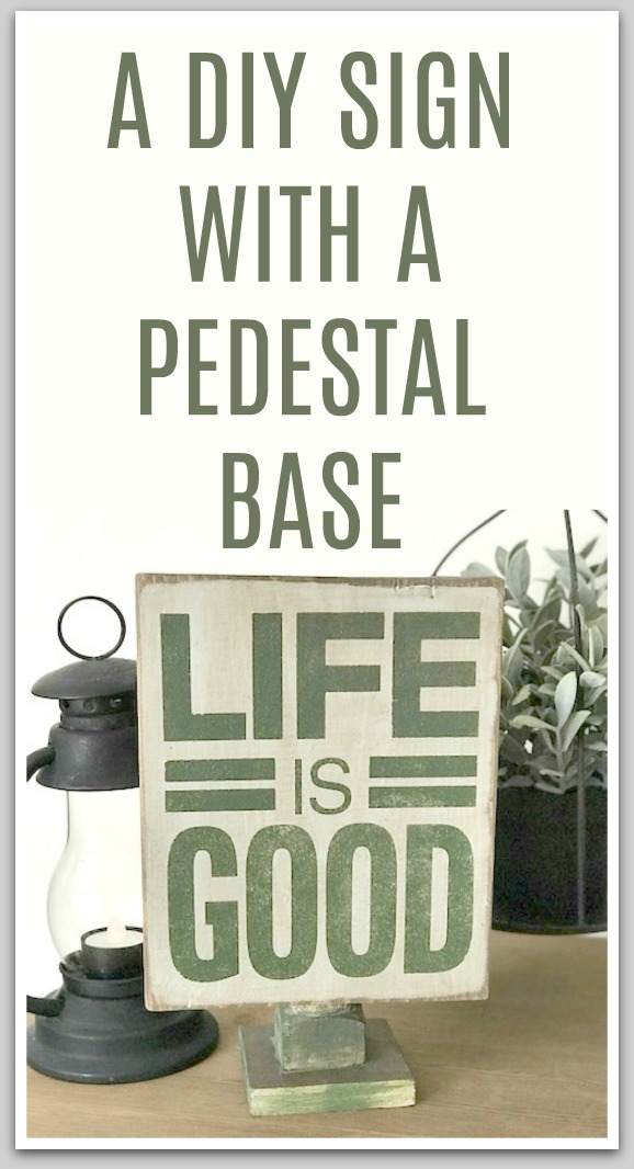 Make a Vintage Stand for a Wooden Sign