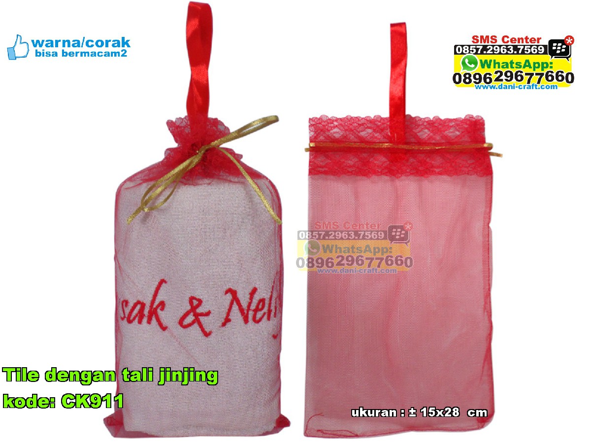 Tile Dengan Tali Jinjing | Souvenir Pernikahan