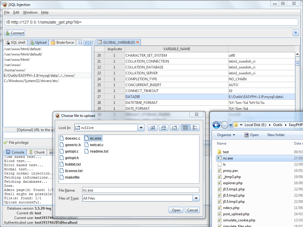 Jsql V03 Java Tool Automatic Database İnjection Shadow Software 2986