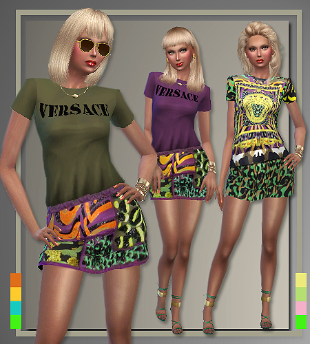 Sims 4 CC's - The Best: Versace Spring 2016 by AllAboutStyle