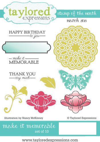 The Stampin' Bean: Taylored Expressions March Stamp of the Month Blog Hop!