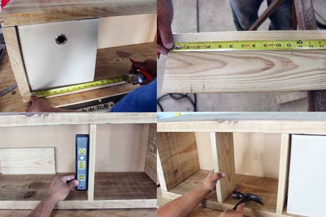 Sea of Blooming Dreams: Married Makings // DIY Storage Cubby Hole Stand