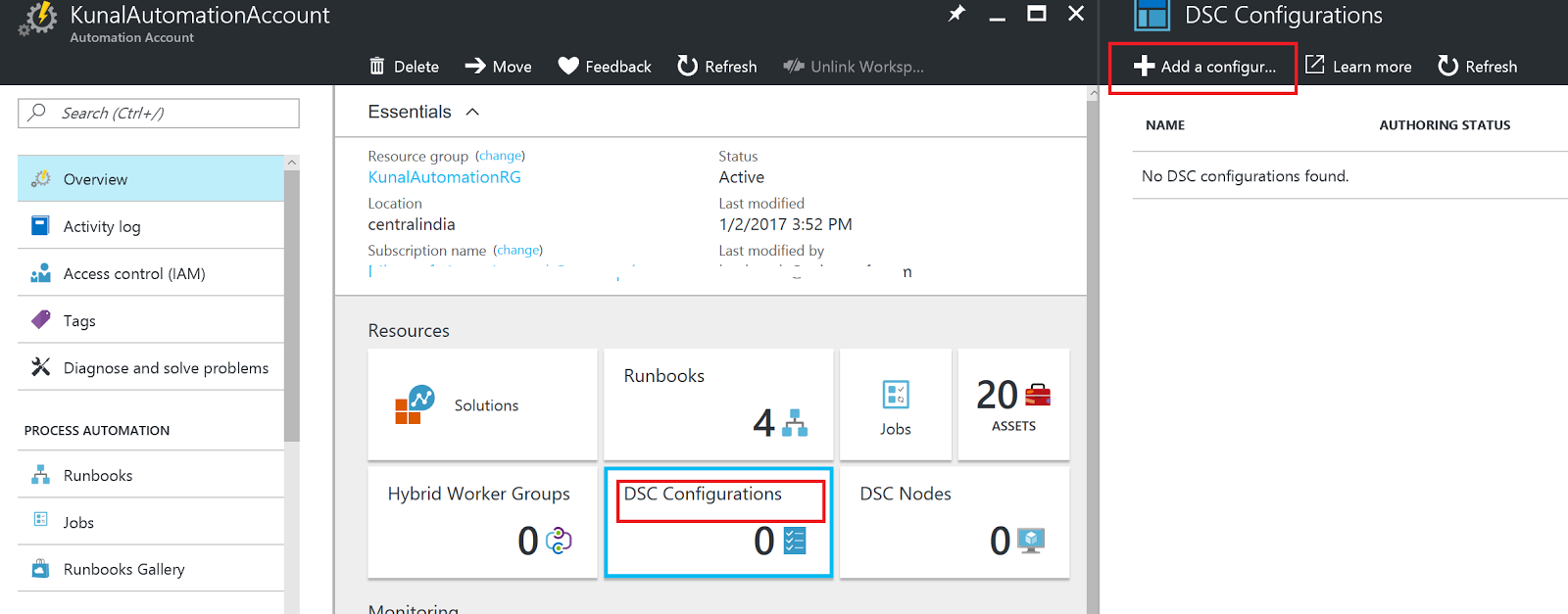 Domain Join Azure Vm Using Azure Automation Dsc