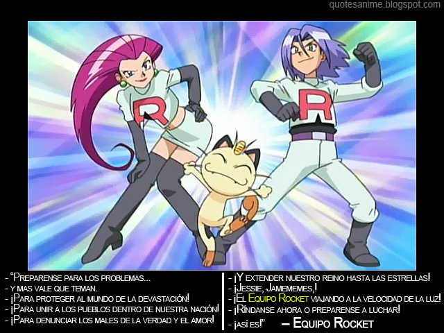 Quotes Anime: El Equipo Rocket