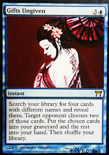 Fernando Delgado Art: MTG Altered Card: Gifts Ungiven.