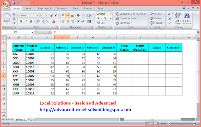 How To Use Excel If Function With And Or Combined With Examples Excel Solutions Basic And 2452