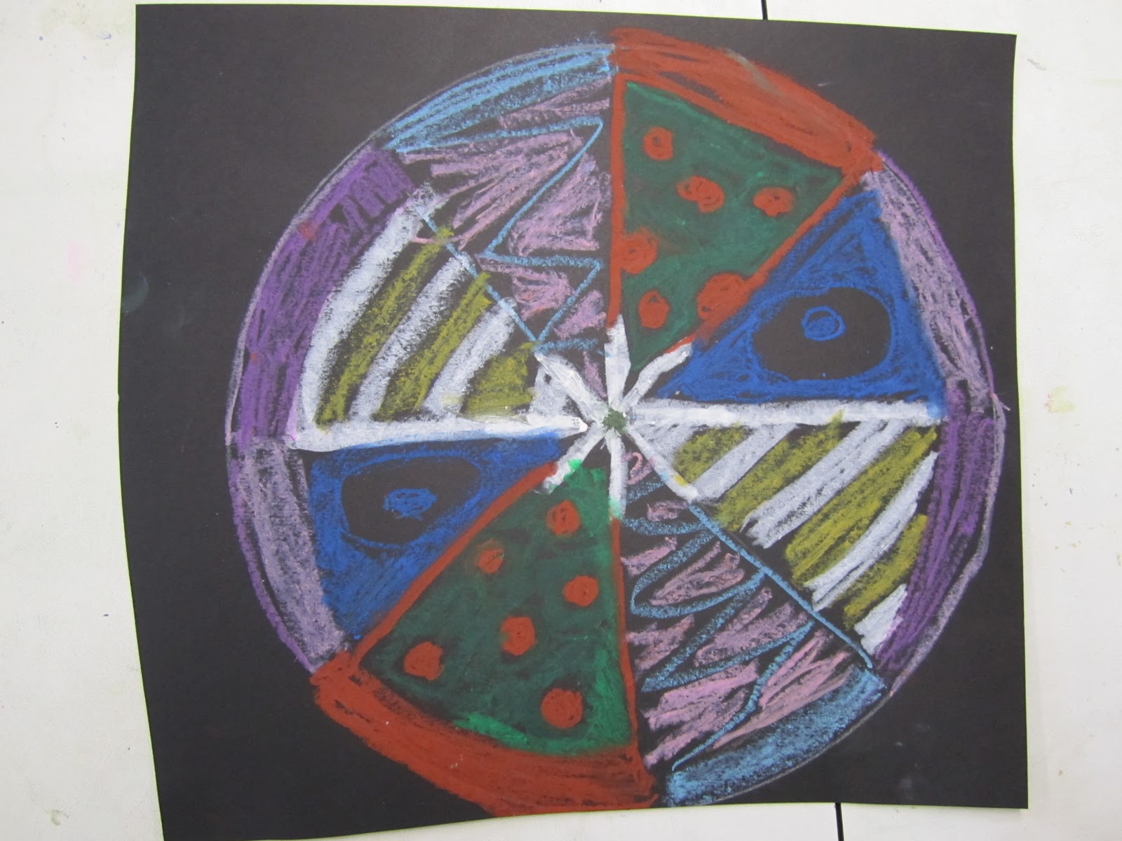 Think Create Art: Radial Balance Study- 2nd Grade