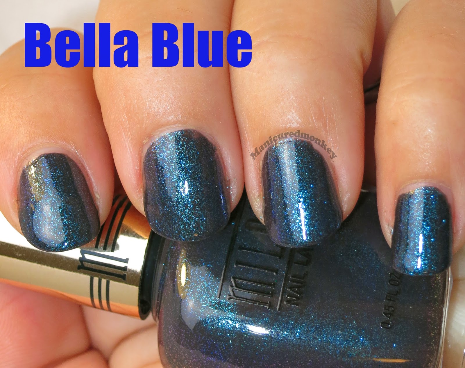 The Manicured Monkey: Milani: Bella Blue (nail polish)