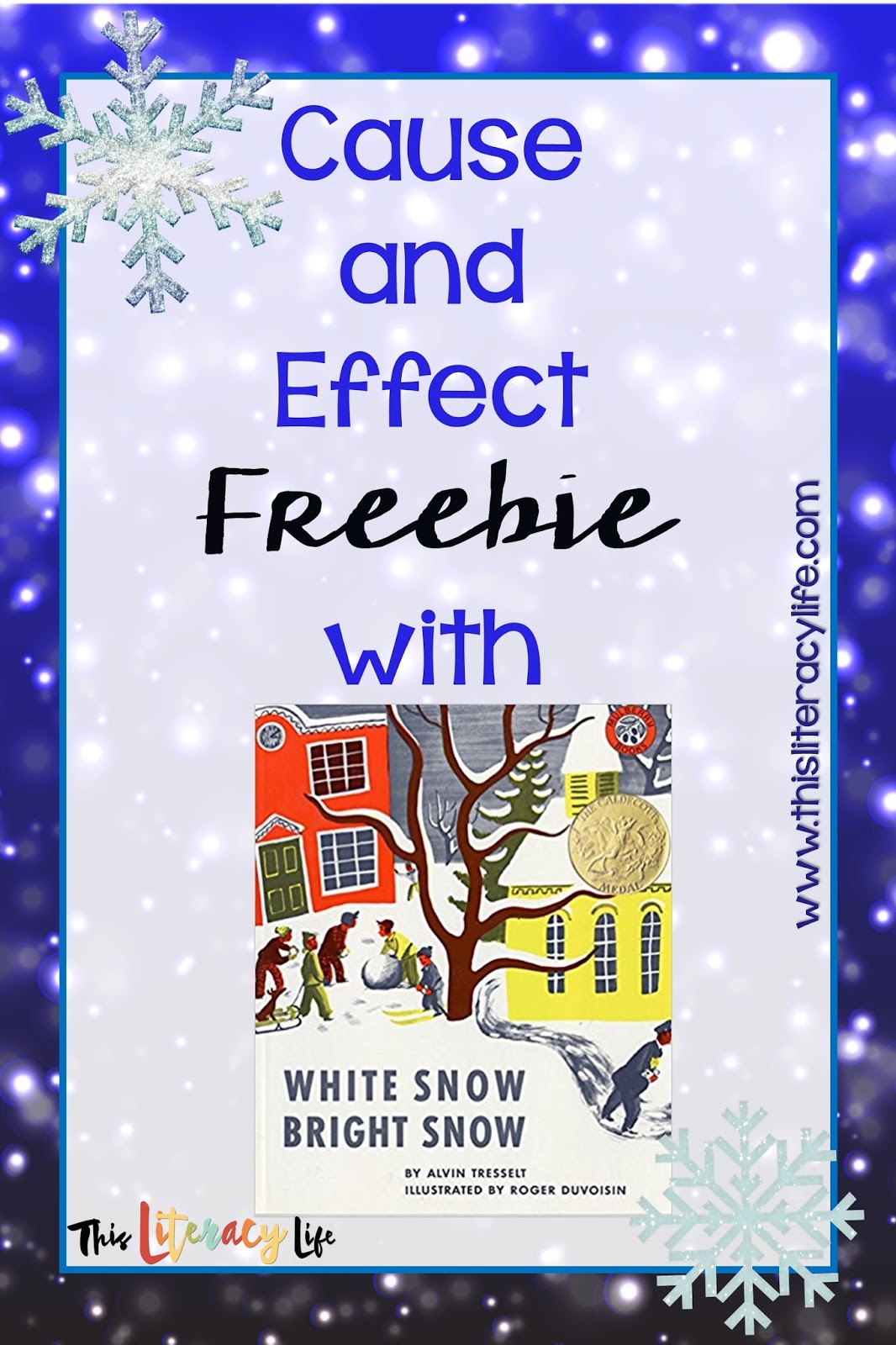 Reading in Winter Wonderland ~ White Snow, Bright Snow | This Literacy Life