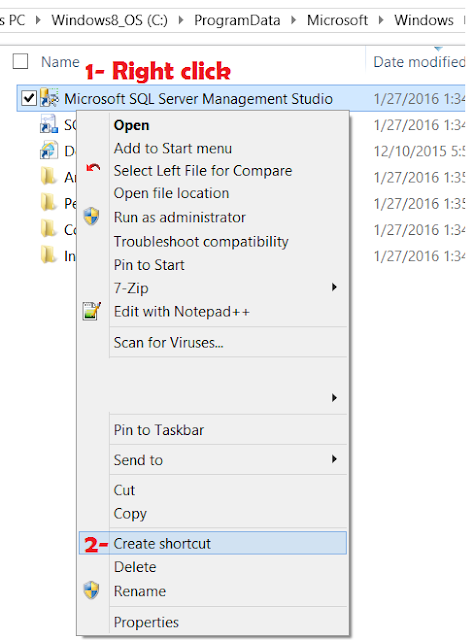 Welcome To TechBrothersIT: How to create shortcut for SSMS and Connect to Default SQL Server ...