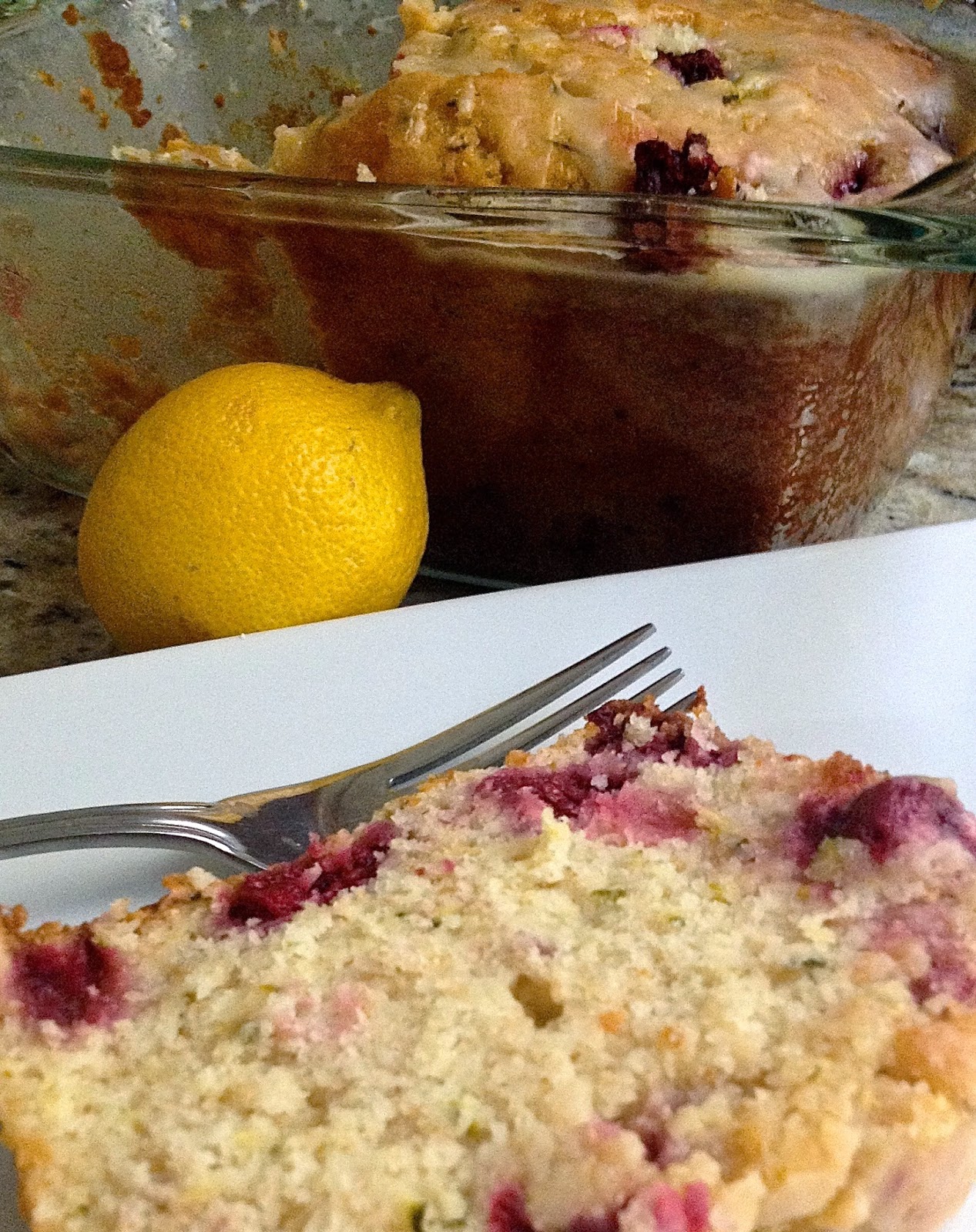 Southern Belle of the West: Lemon Glazed Raspberry Zucchini Bread