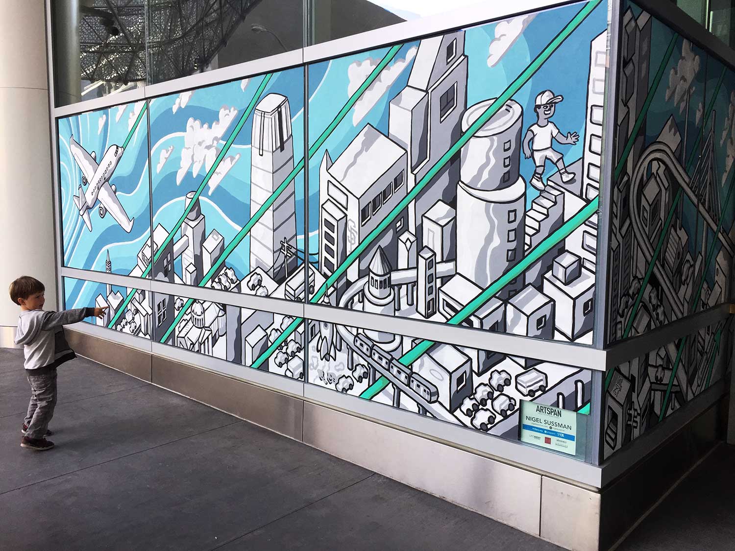 The Artwork of Daryll Peirce: SF Transbay Transit Center Mural