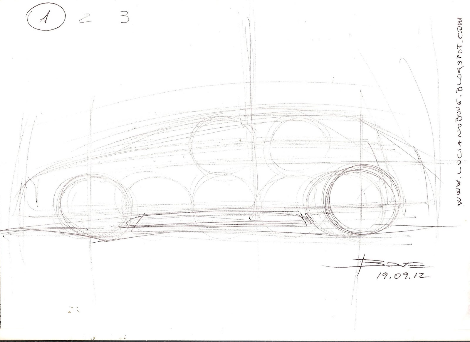 Car sketch tutorial the side view by Luciano Bove | Car Design ...
