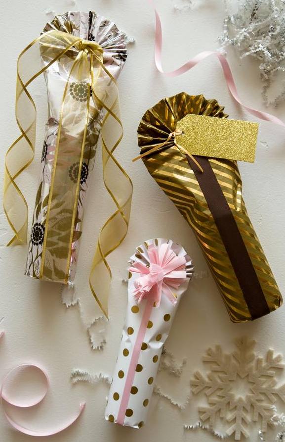 5 different ways of Wrapping Wine Bottles
