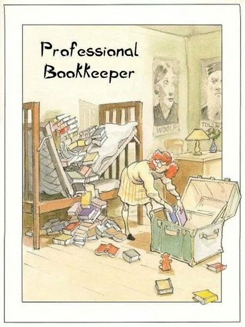 Mystery Fanfare: Cartoon of the Day: Bookkeeper