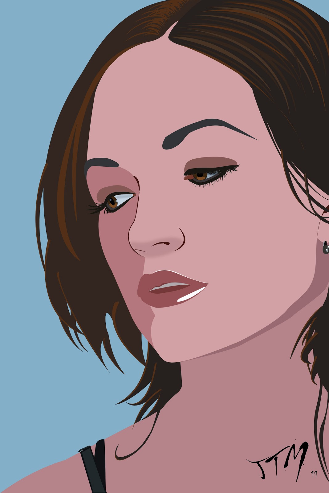 Desenfoque Gaussiano: Retrato Vectorial