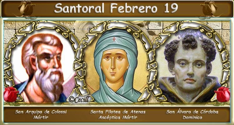 Vidas Santas: Santoral Febrero 19