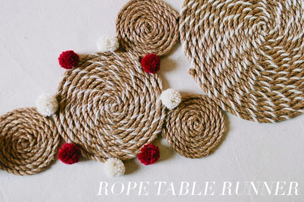 Home Confetti: DIY ROPE TABLE RUNNER