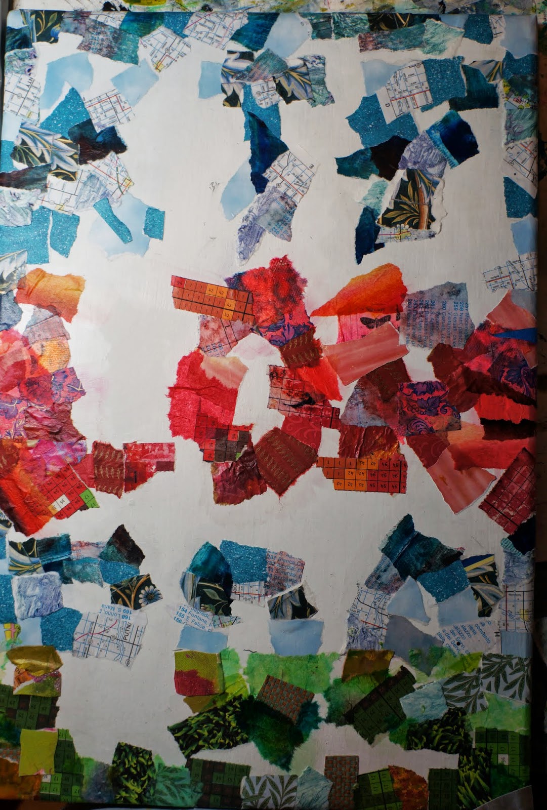 Ginger Wilson: Red Tree Collage