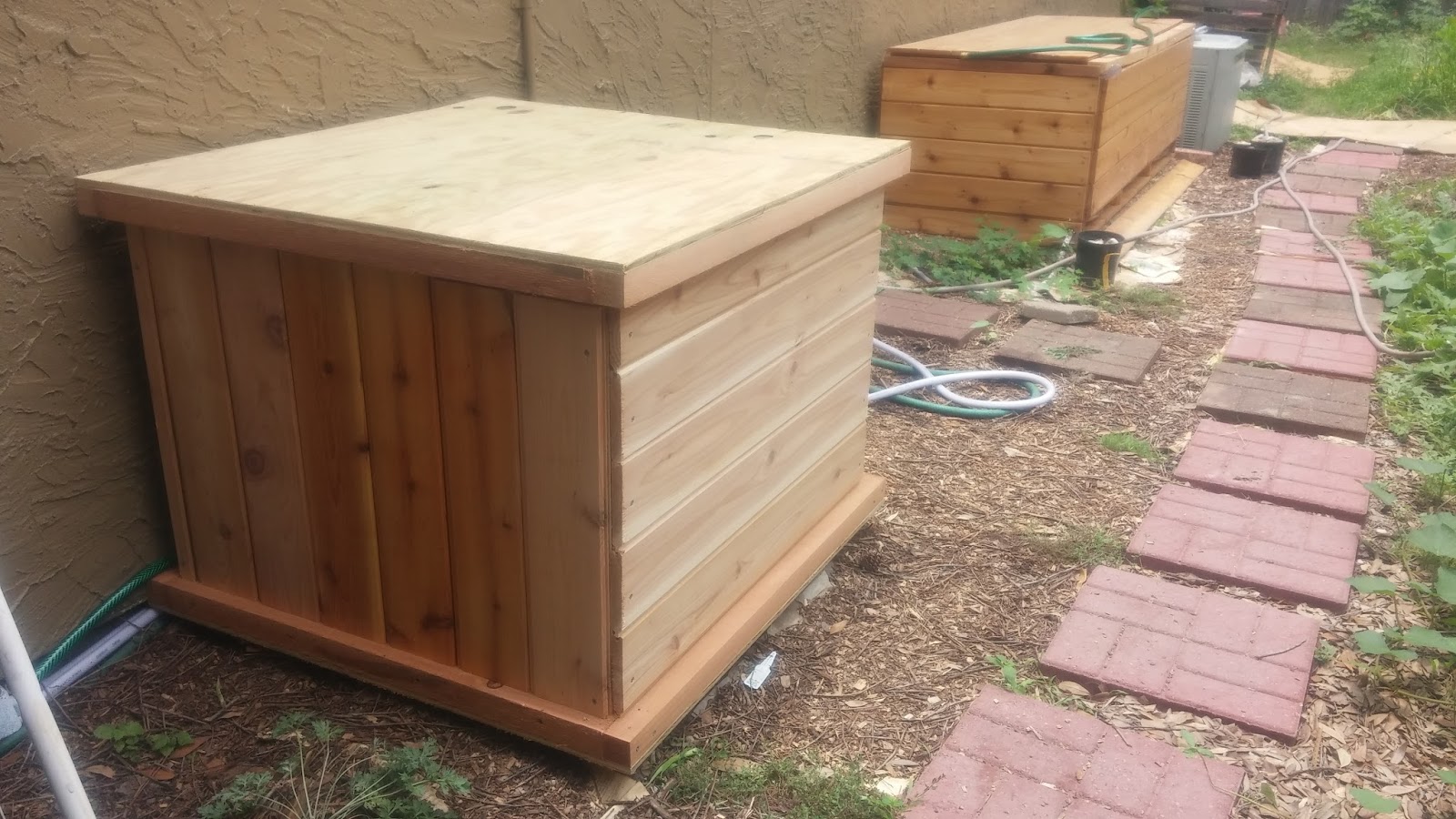 Allison's Shop: Cedar Rain Bench (300 gallons of rainwater storage)