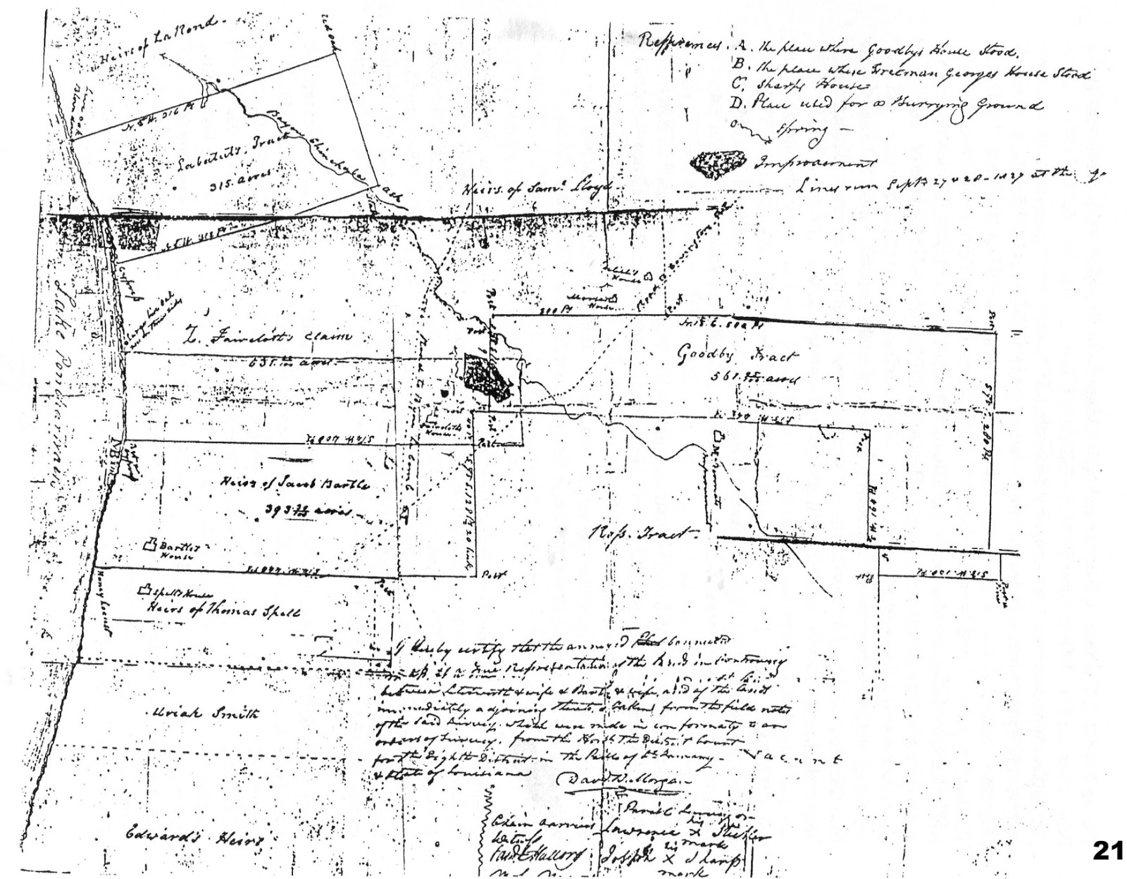 Donald J. Sharp History Blog: Land Grants From Bayou Castin To The ...