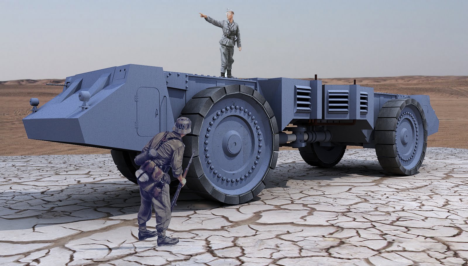 SketchUP Power 草圖力量: Krupp Raumer S Minenraumer 排雷車