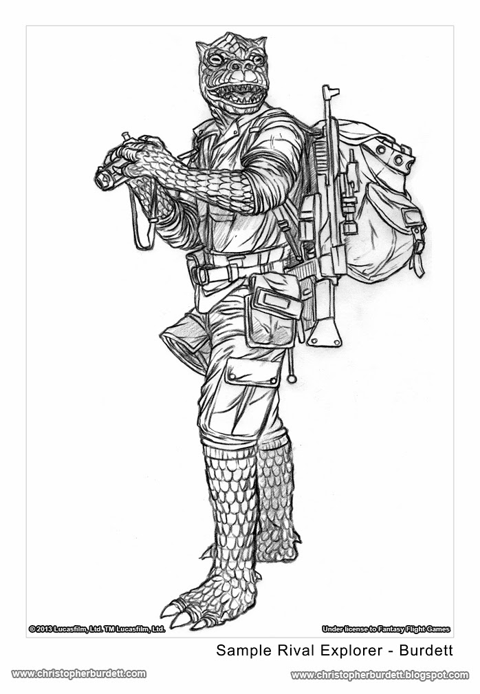 The DOODLES, DESIGNS, and aRT of CHRISTOPHER BURDETT: Trandoshan Rival ...