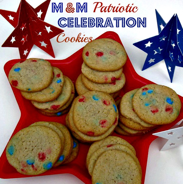M&M Patriotic Celebration Cookies {Easy and Fun To Make}
