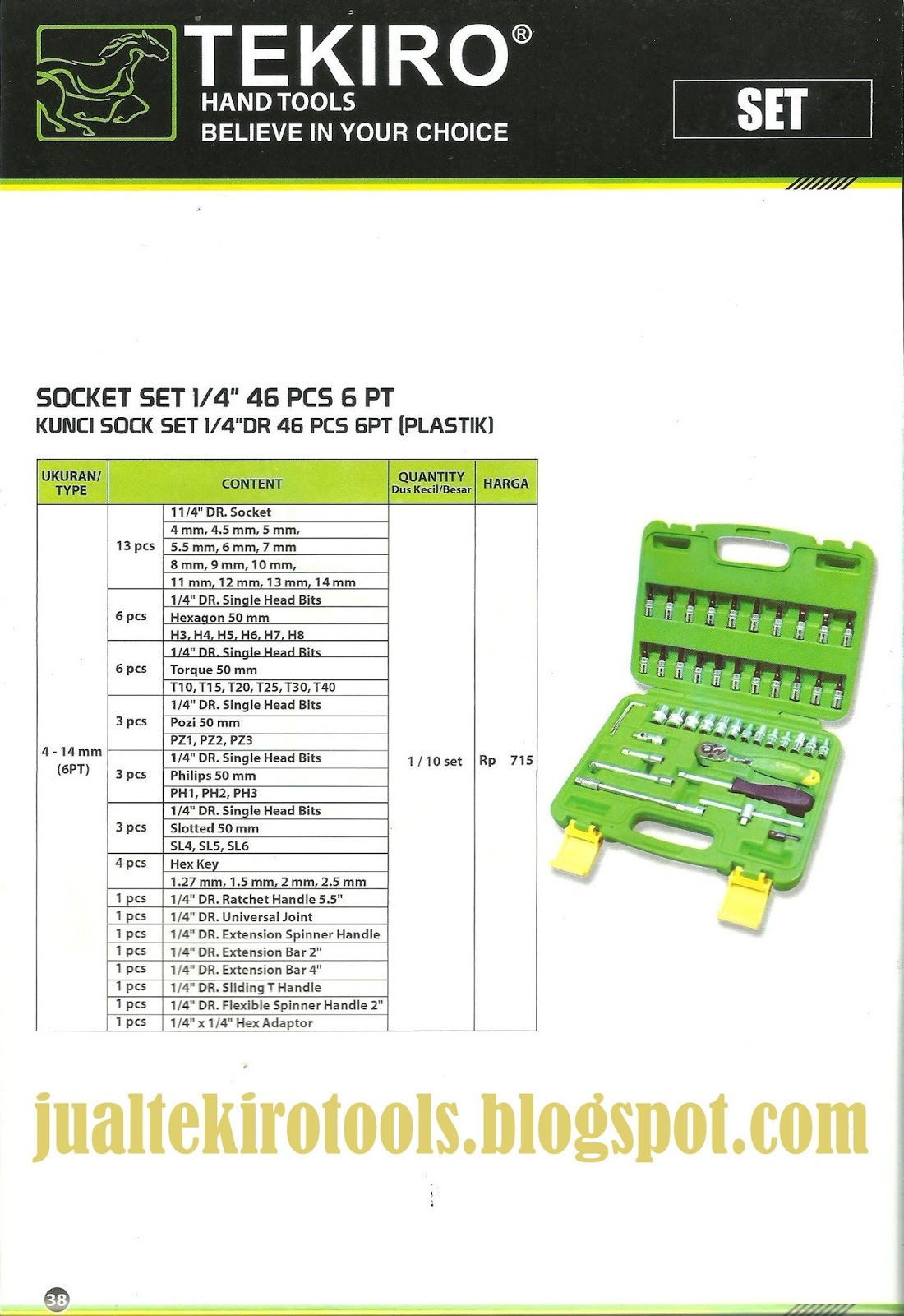 Tekiro Hand Tools: Sets Tekiro Tools | Di jual | Termurah | Suplier ...