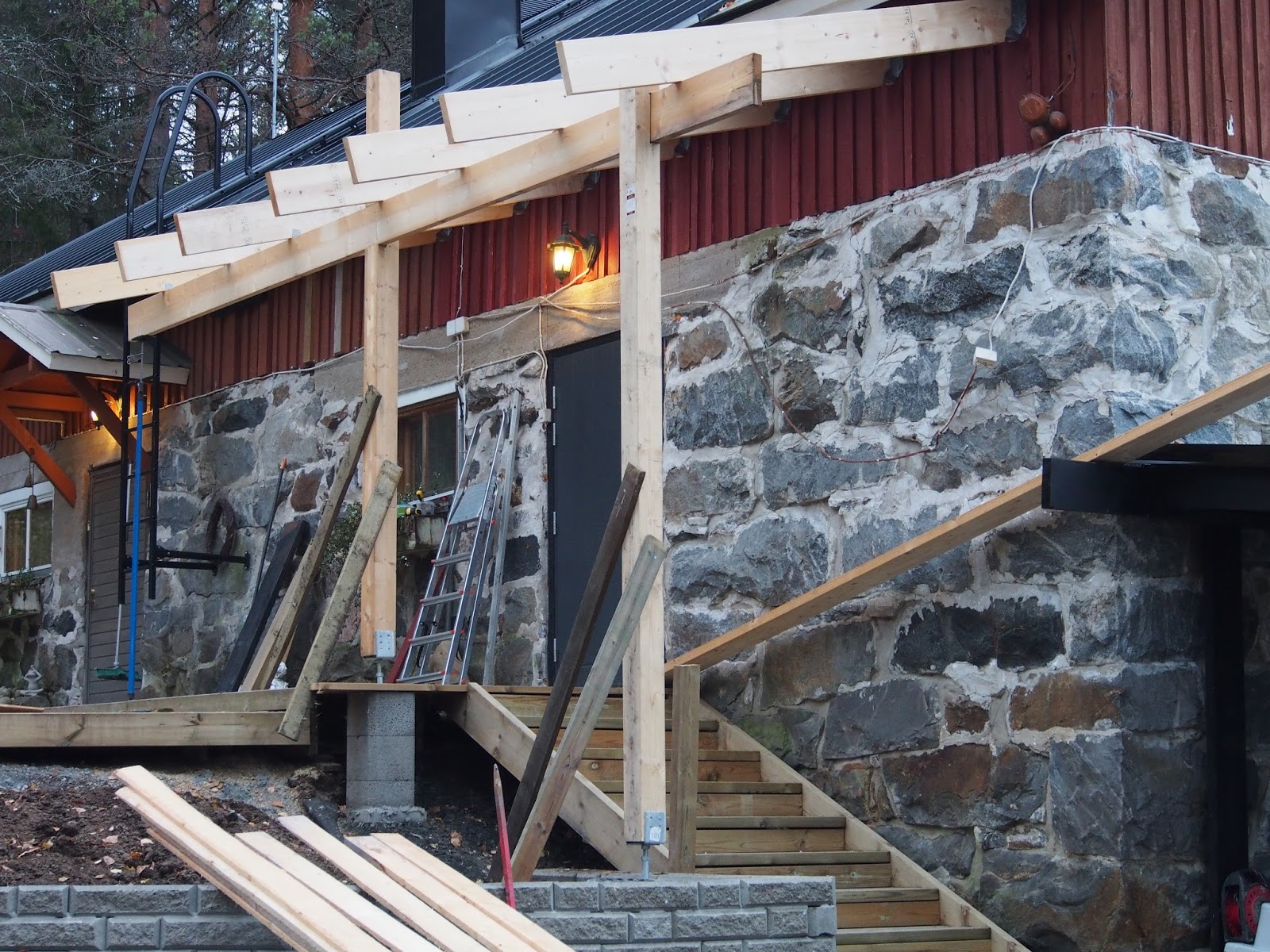 Nannan nappirasia: Katos ja rappuset