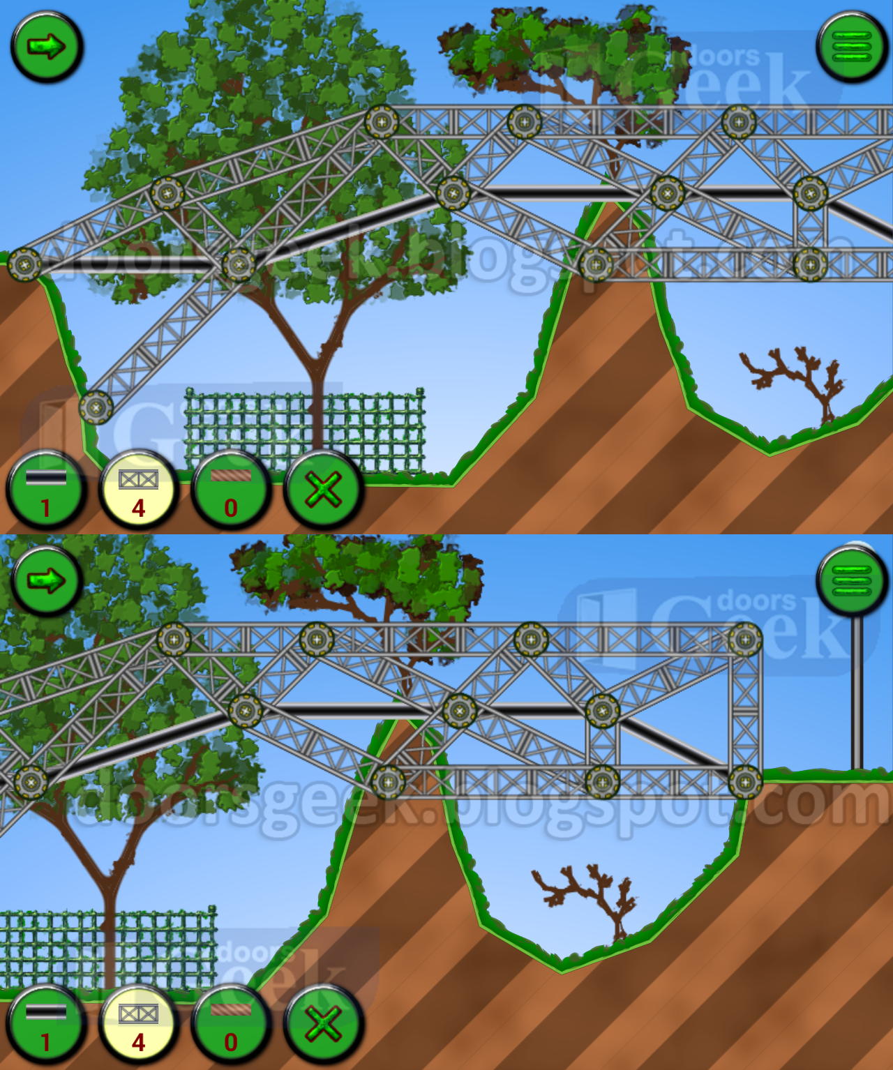 Railway bridge [Train 2] Level 9 ~ Doors Geek