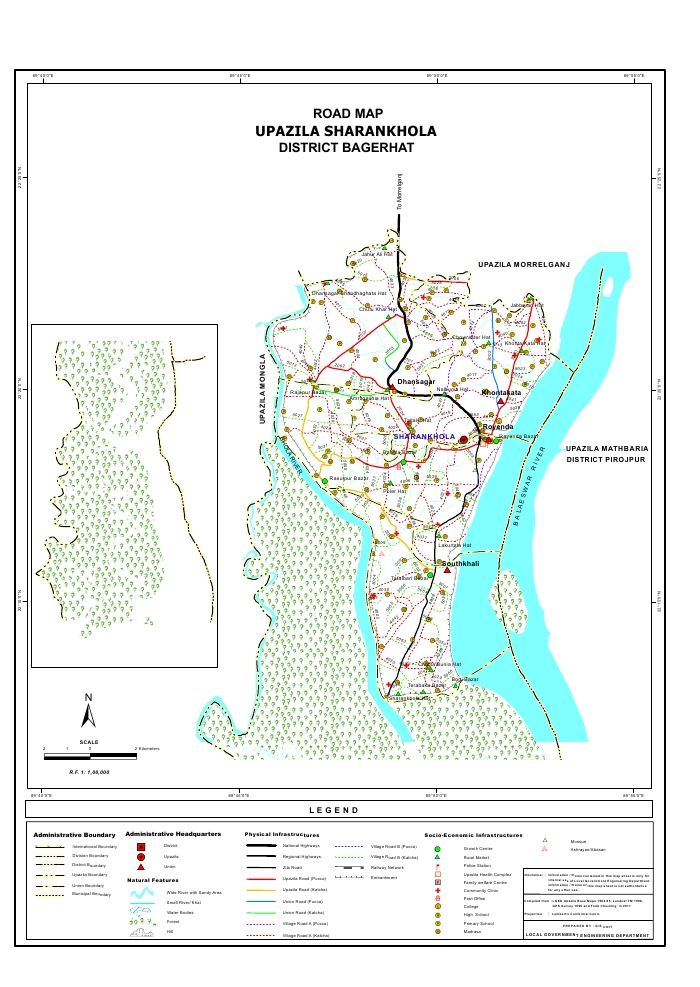 Mouza & Land Use Maps of Sarankhola Upazila, Bagerhat, Bangladesh ...