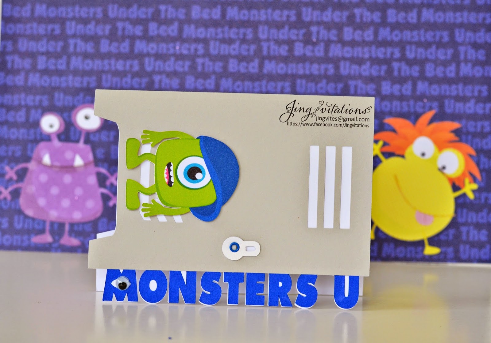 Monsters University Invitation Templates