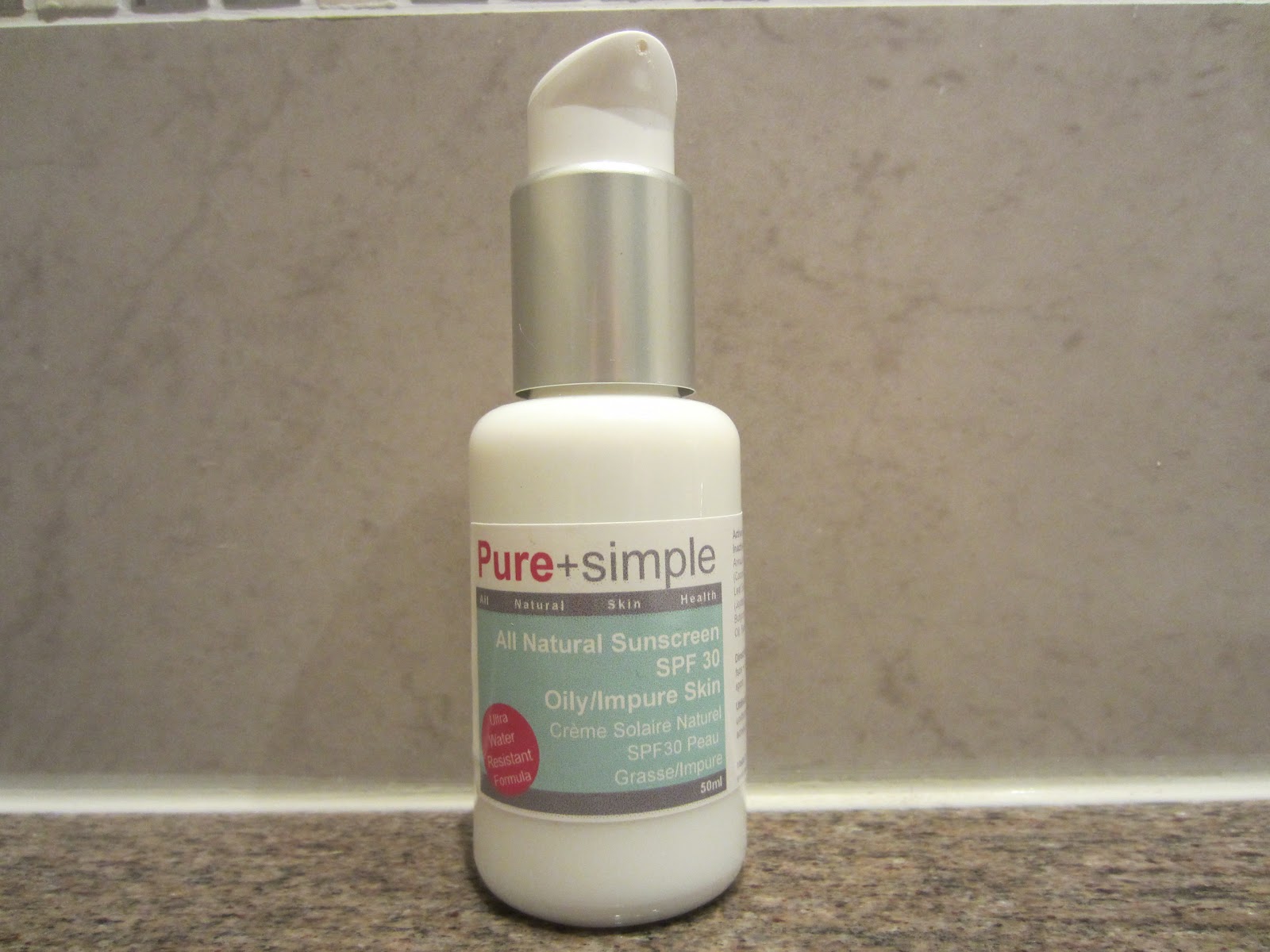 Live It, Love It, Green It: Pure+Simple All Natural Sunscreen SPF 30 ...