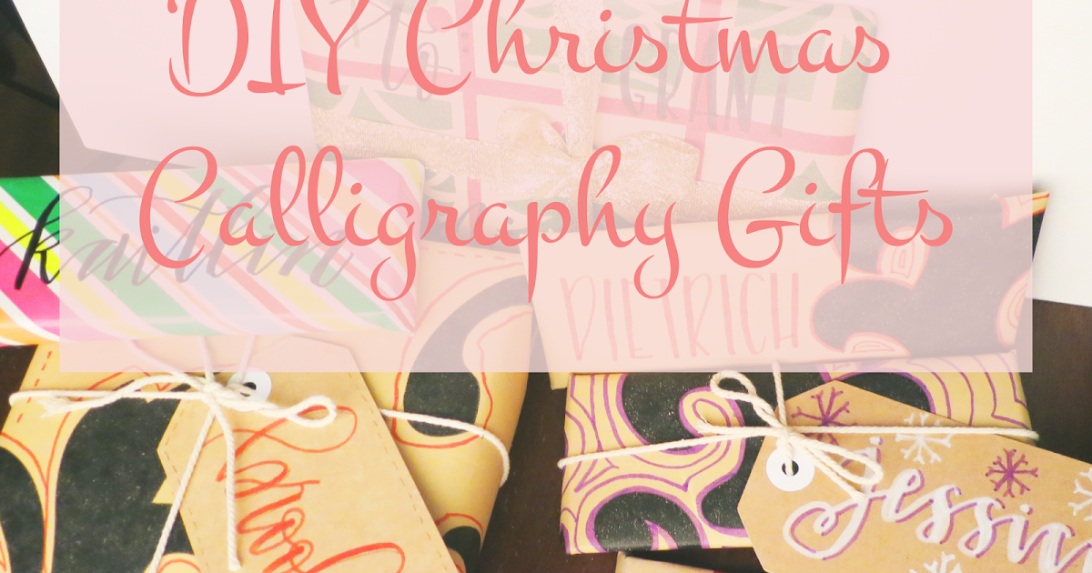 Our Journey in Journals: DIY Christmas Calligraphy Gifts