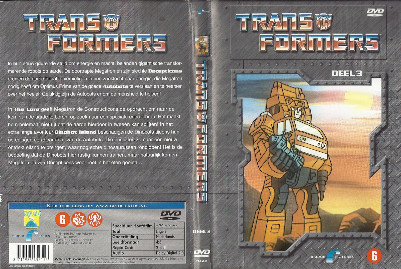 Transmasters Web Log: Old dutch editions of Transformers DVD's 003 ...