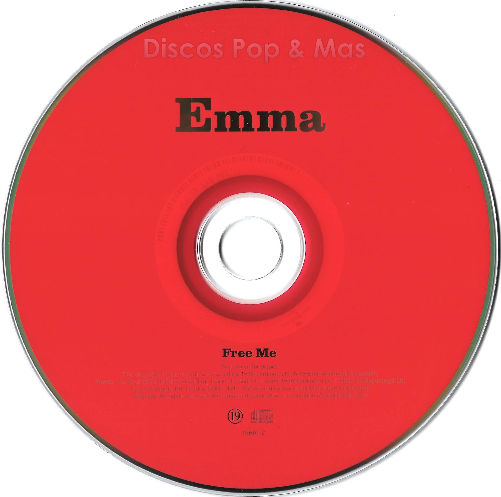Discos Pop & Mas: Emma Bunton - Free Me (US Version)
