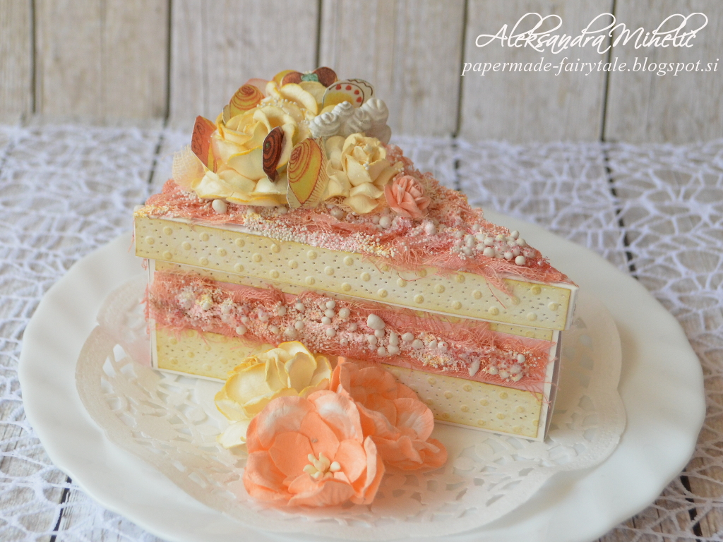 Wild Orchid Crafts: Birthday exploding cake slice