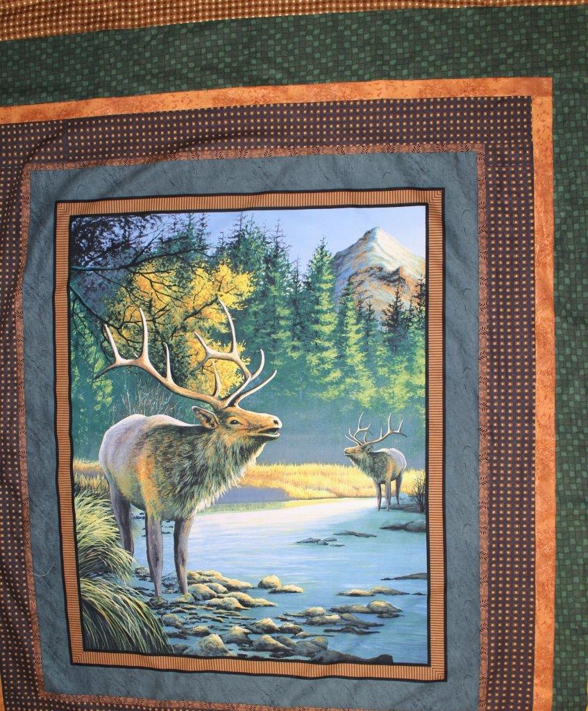 Sarah Lynn's Quilting: Elk Panel Quilt Top
